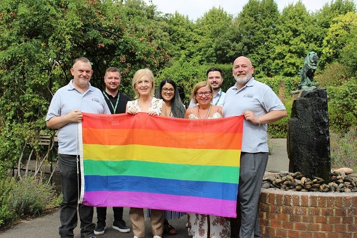 Pride flag flies over Three Rivers House to celebrate Herts Pride 2022 ...